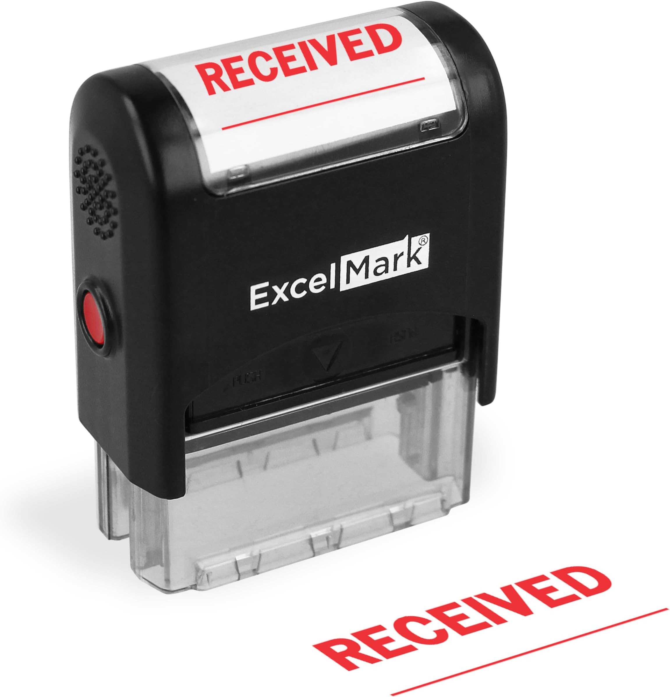 Amazon.com : RECEIVED w/Border Self-Inking Office Rubber Stamp (Blue ...