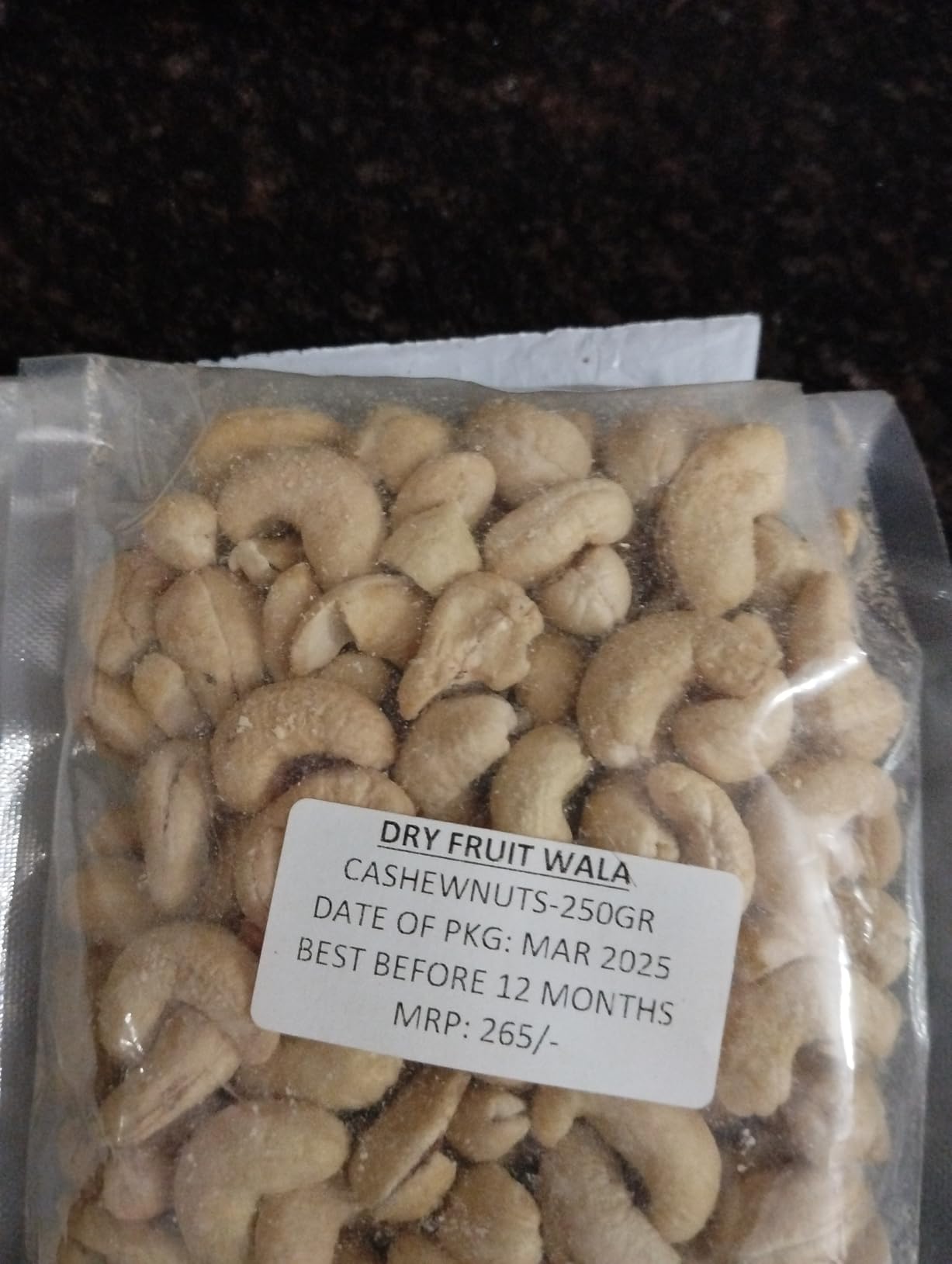 Dry Fruit Wala Natural & Organic Cashewnuts 250gm : Amazon.in: Grocery ...
