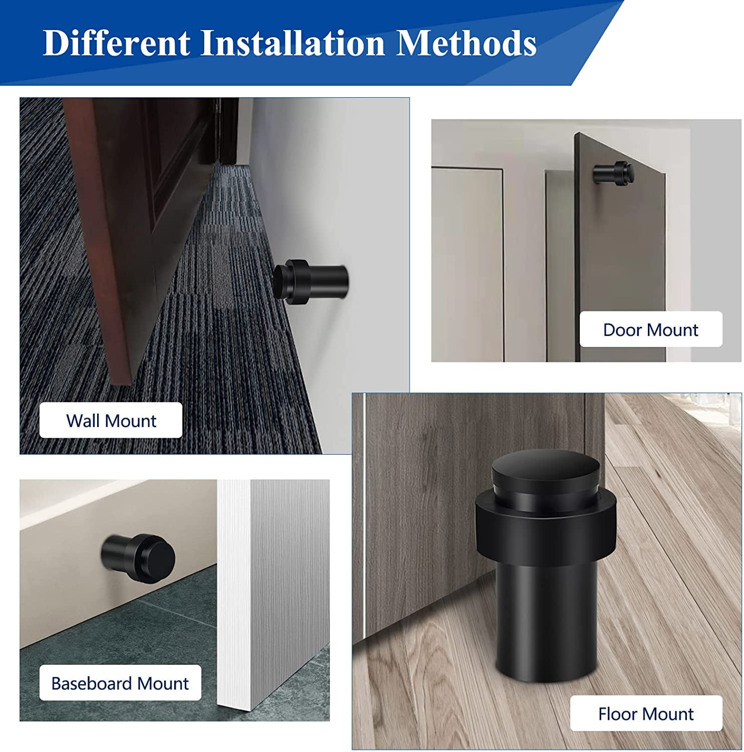 Snapklik.com : Floor Door Stop, Door Stoppers For Bottom Of Door, 2 ...