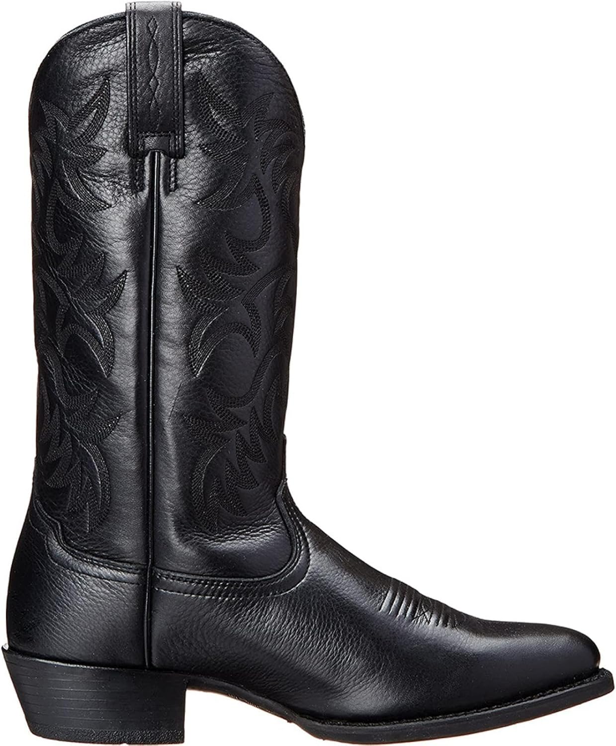 Amazon.com: JHTZXEEI Men's Cowboy Boots Round Toe Worn Work Boots ...