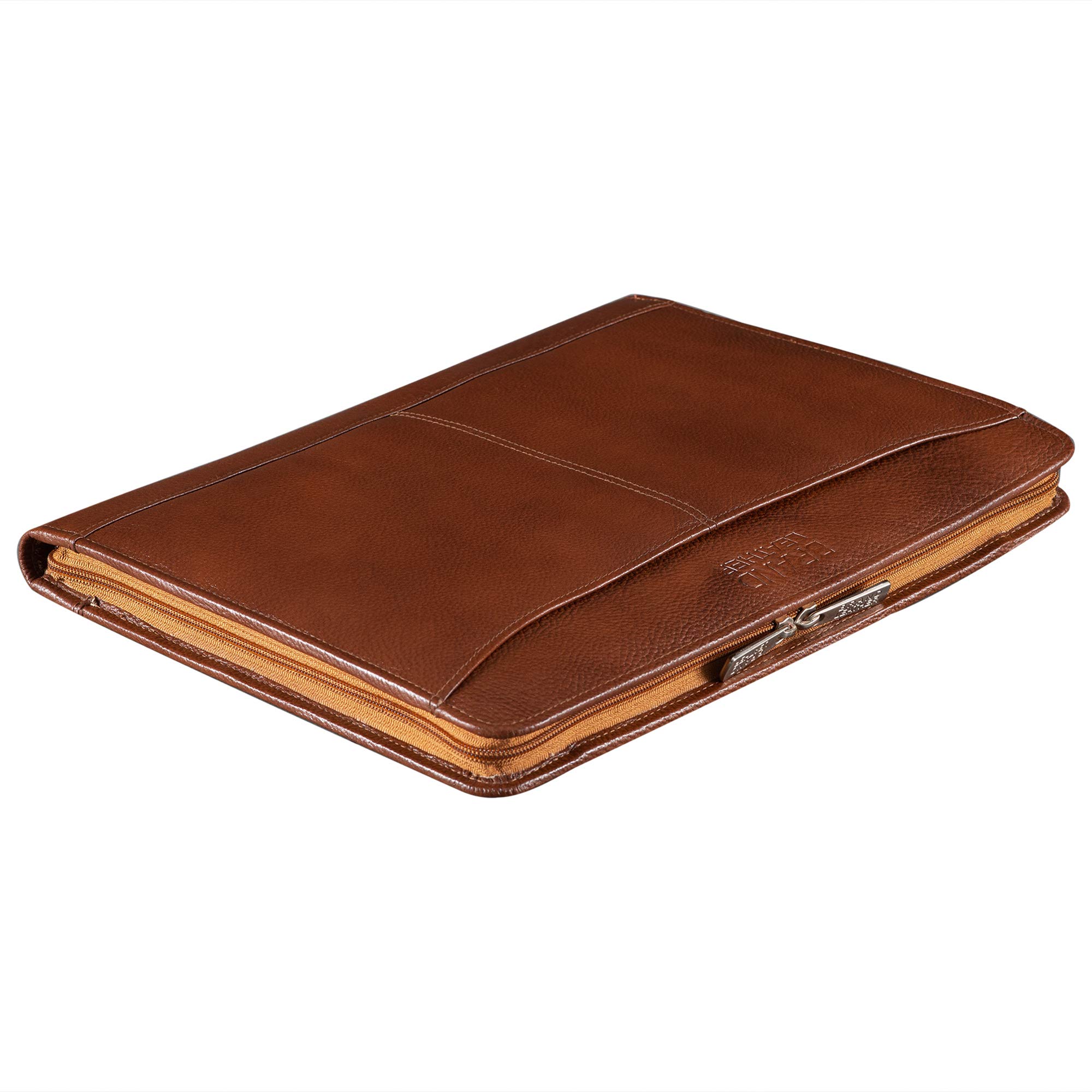 BRAND LEATHER Genuine Leather File Folder to Keep A4 Size documents ...