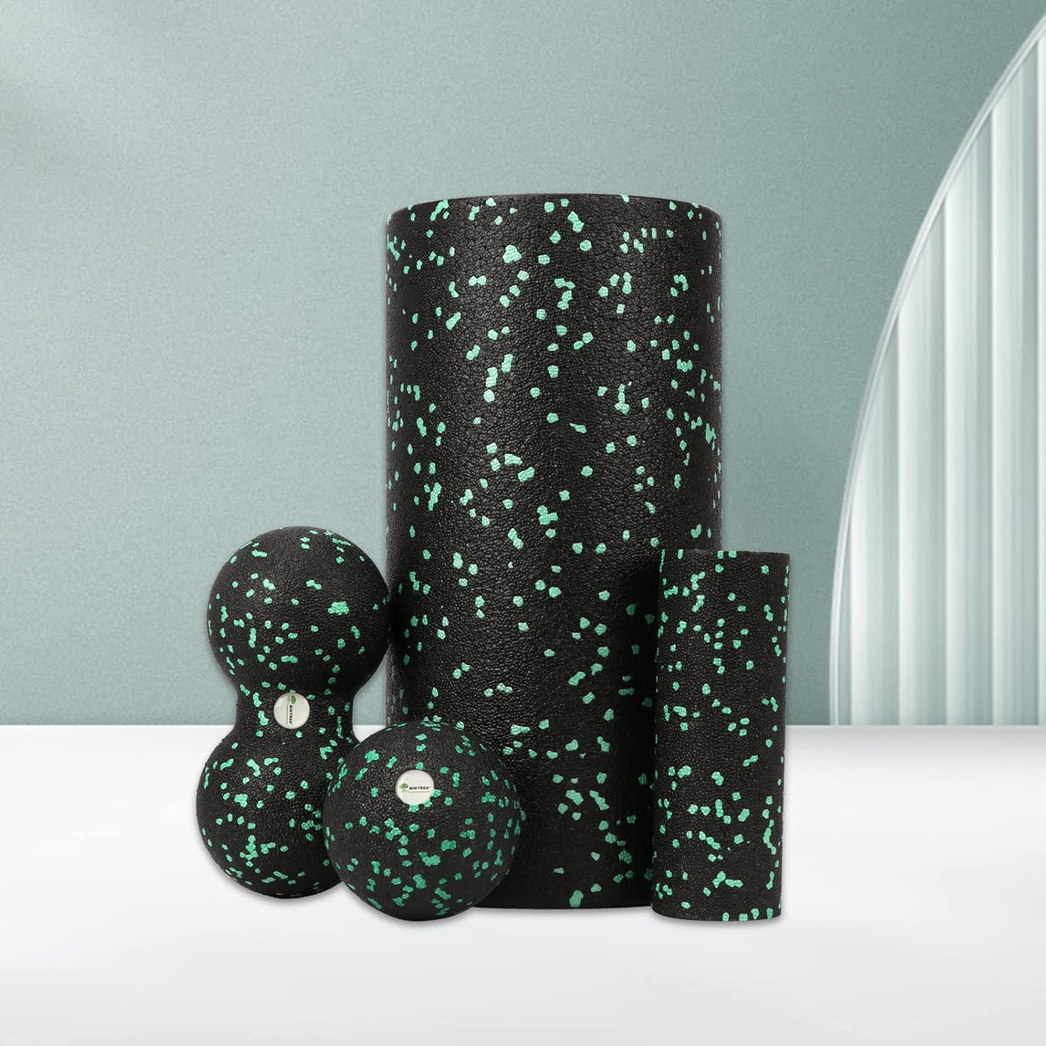 Faszienrolle und Faszienball Sets, 4 teilige Faszienrolle Sets ...