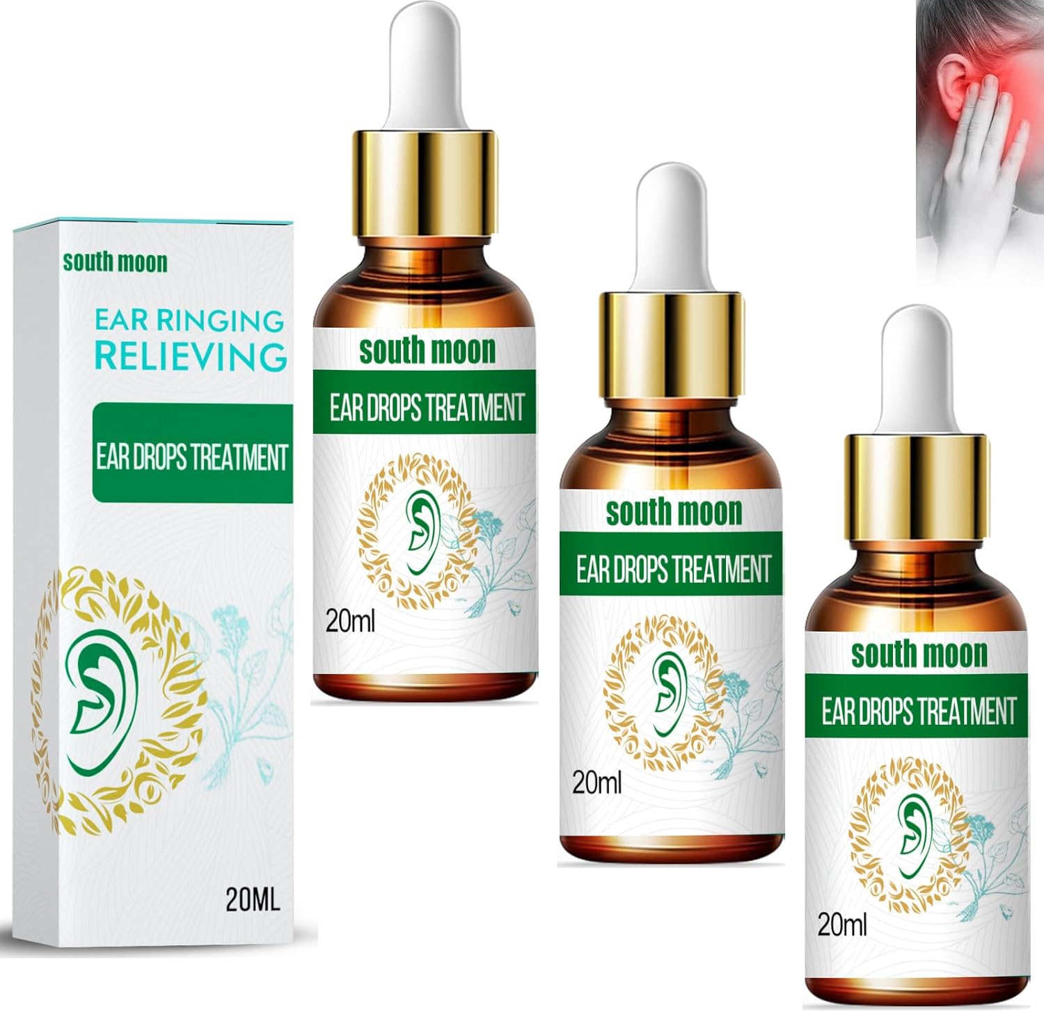 Amazon.com: Tinnitus Relief for Ringing Ears, Natural Herbal Formula ...