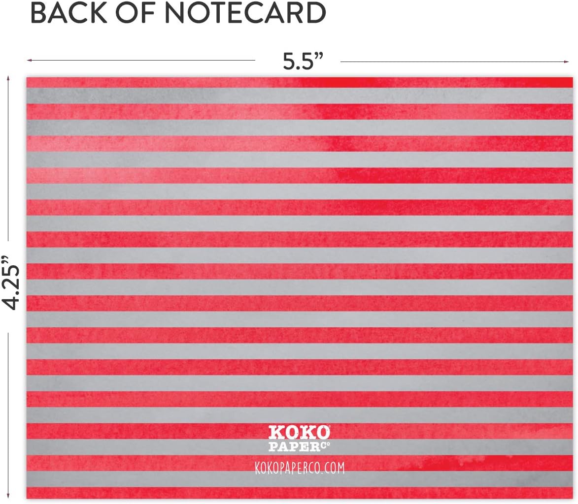 Koko Paper Co French Bull Dog – Tarjetas en blanco (25 unidades) Sobres ...