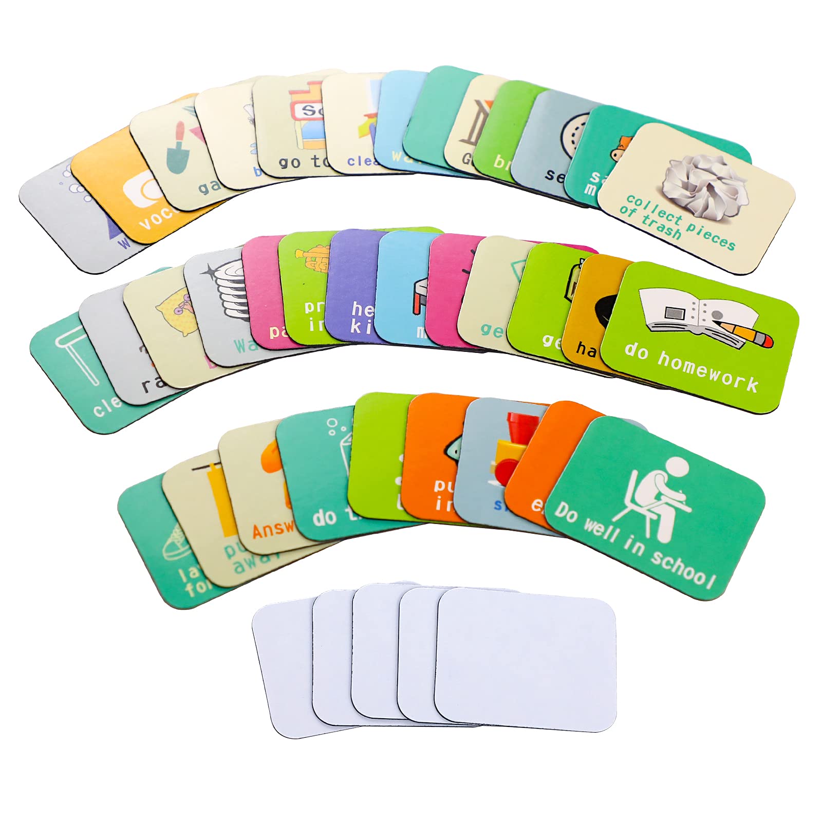 Ucmd Magnetic Behavior Chores Cards Daily Routines Cards Visual Aids ...