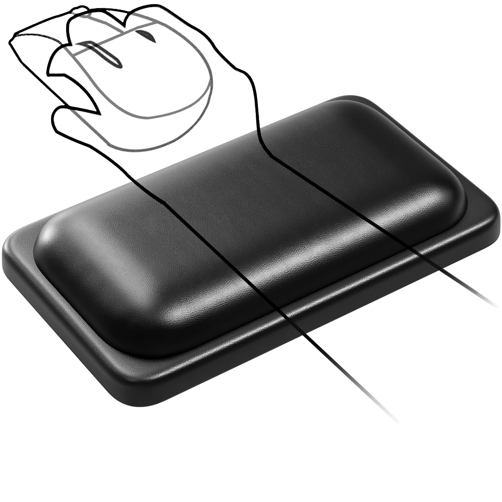 Amazon.com : KTRIO Mouse Wrist Rest, Slow Rebound Memory Foam Wrist ...