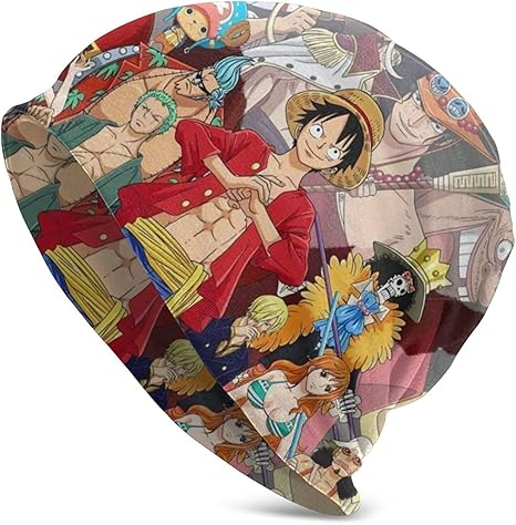 One Piece Anime Style Knit Hat Unisex Beanie Skull Cap Warm Autumn ...