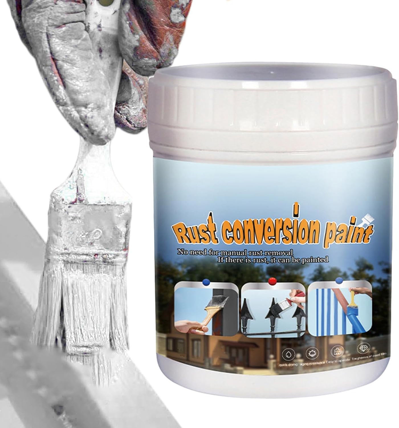Metal Rust Converter Paint | Rust Reformer Metal 500ml - Multifunction ...