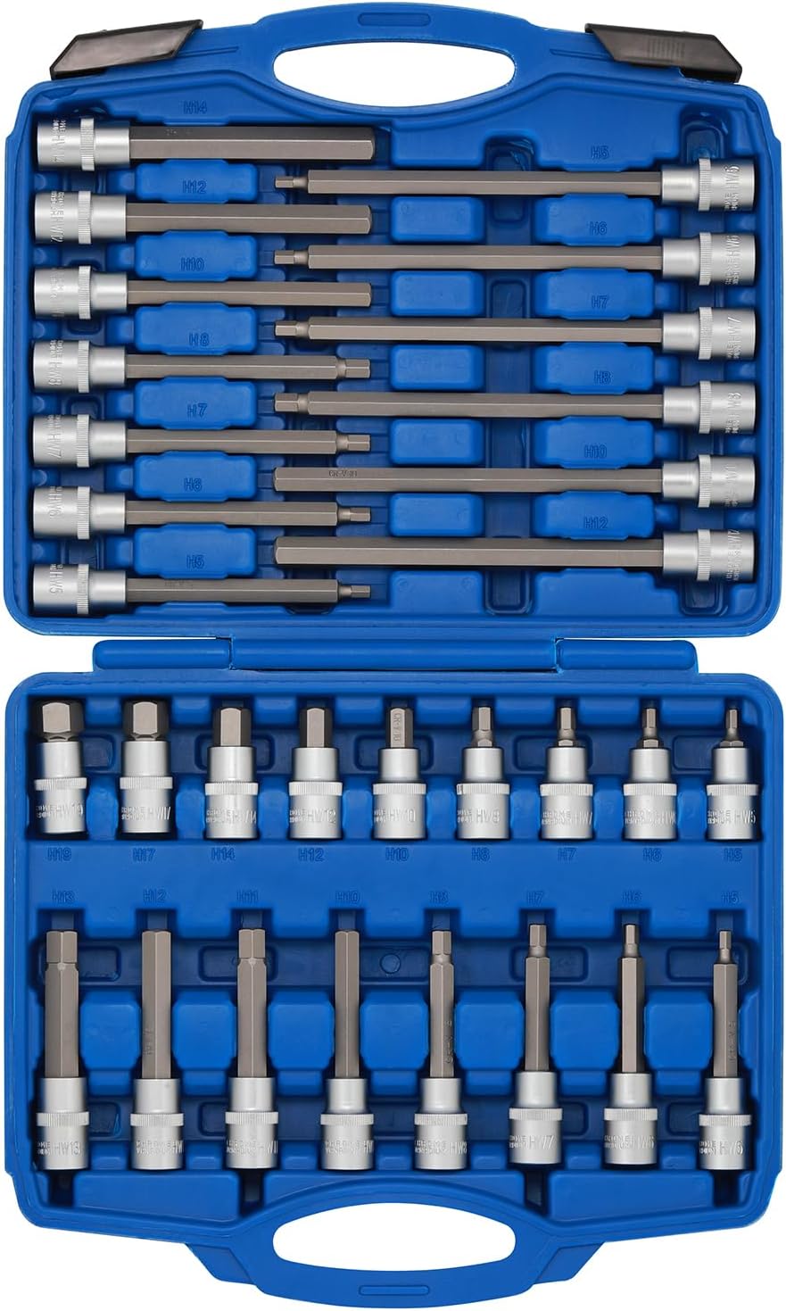 US PRO 8pc 1/2Dr 140mm Long Hex Bits Sockets Key Set Allen 5 - 17mm ...