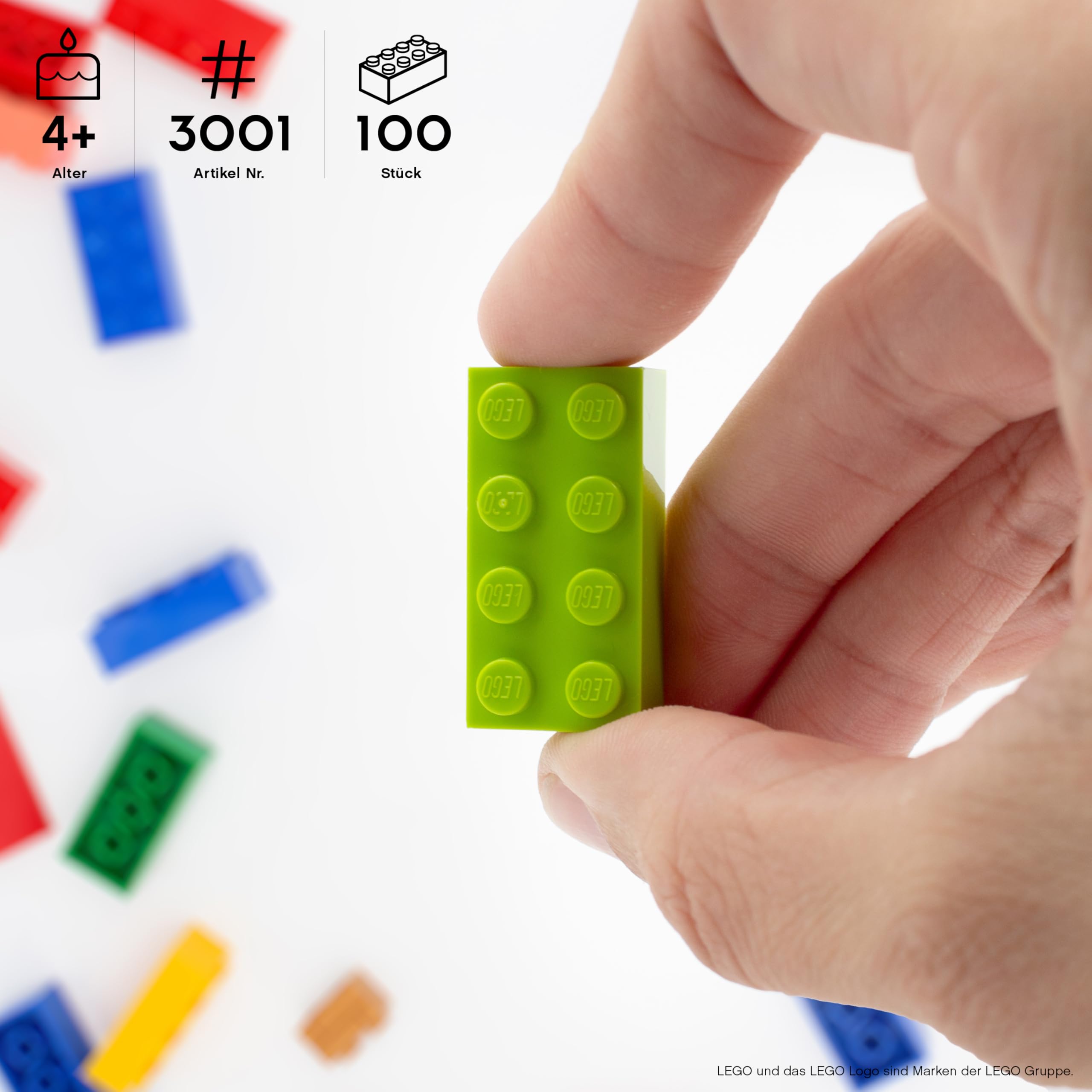 Brique Lego Verte Lot De 100 Briques LEGO Classic, Citron Vert (vert),