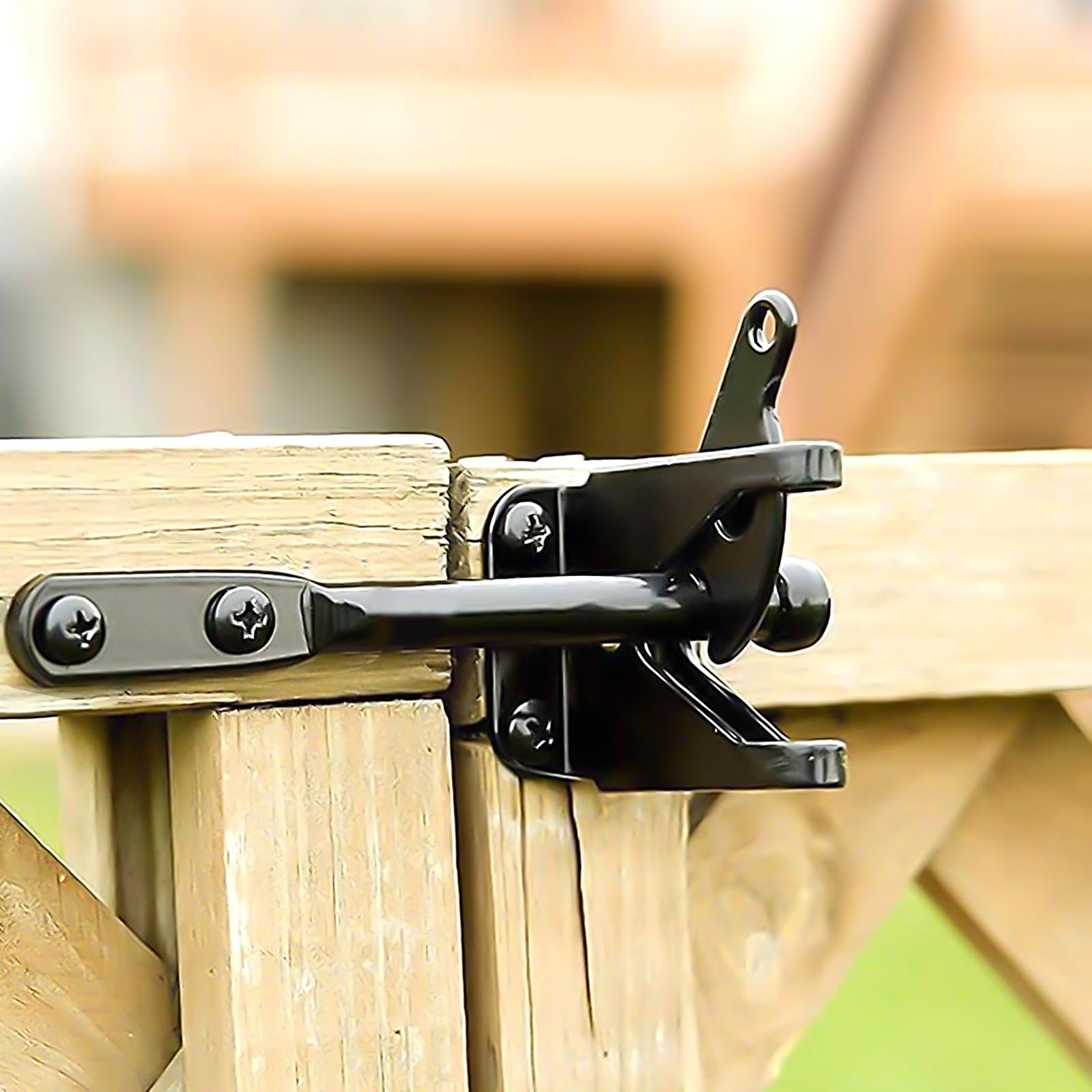 Linkidea Long Self Locking Gate Gravity Latch, Carbon Steel Spring ...