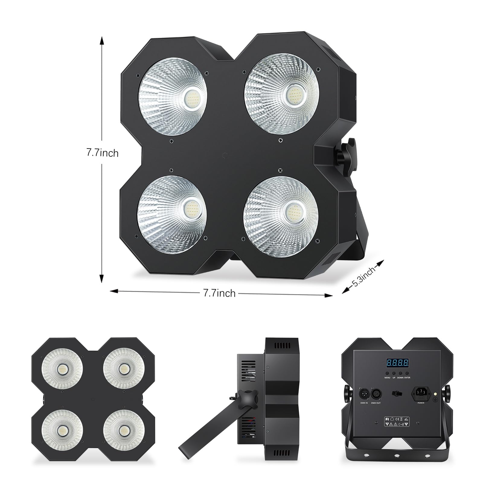 Snapklik.com : Blinder Stage Lights, 200W RGBW LED COB Par Lights, DMX ...