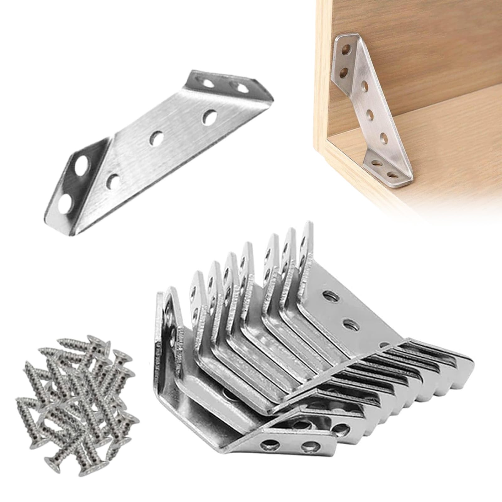 Amazon.com: Universal Stainless Steel Furniture Corner Connector ...