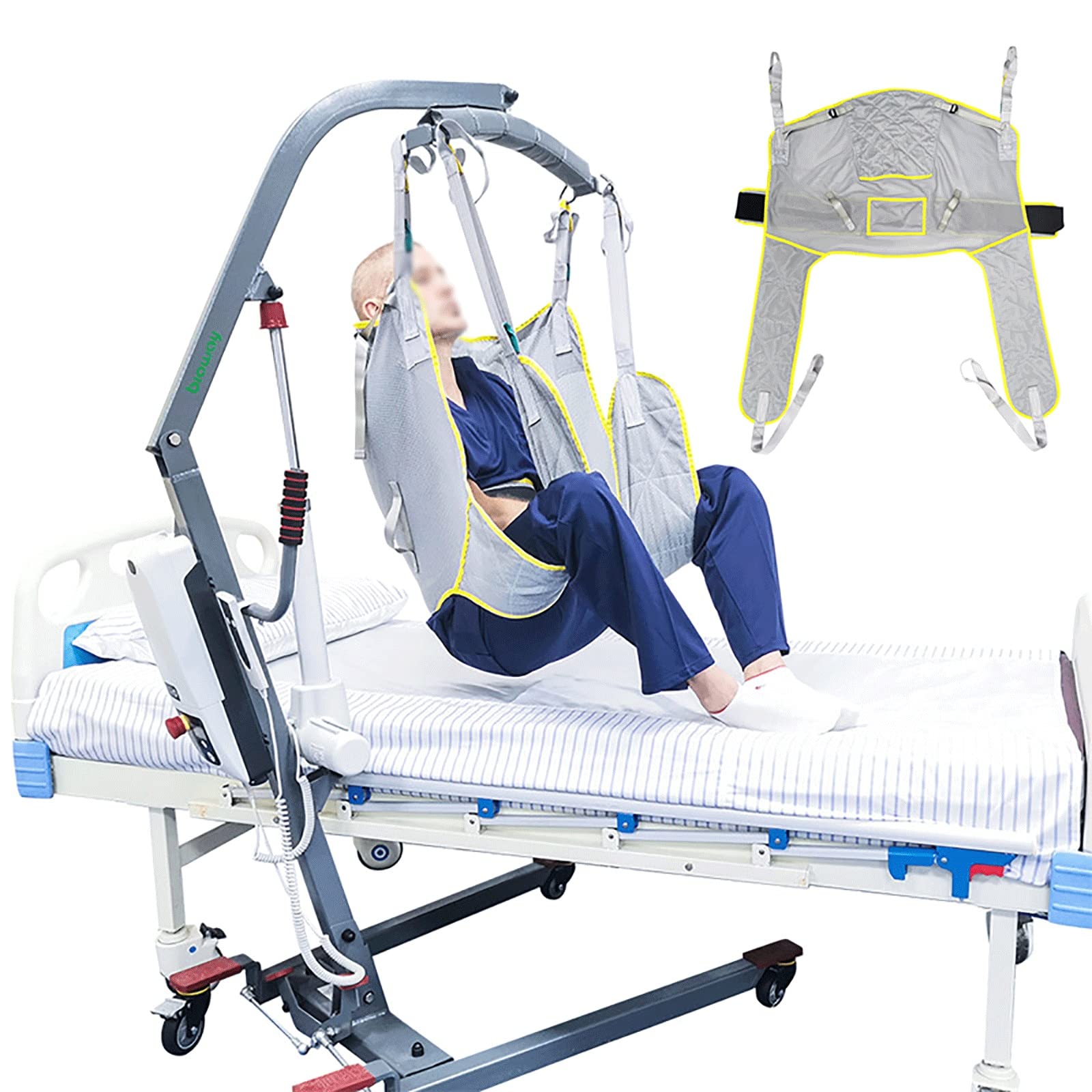 Buy EWOPTGFF Toileting Sling Patient Lift, Mesh Bath Commode Sling ...