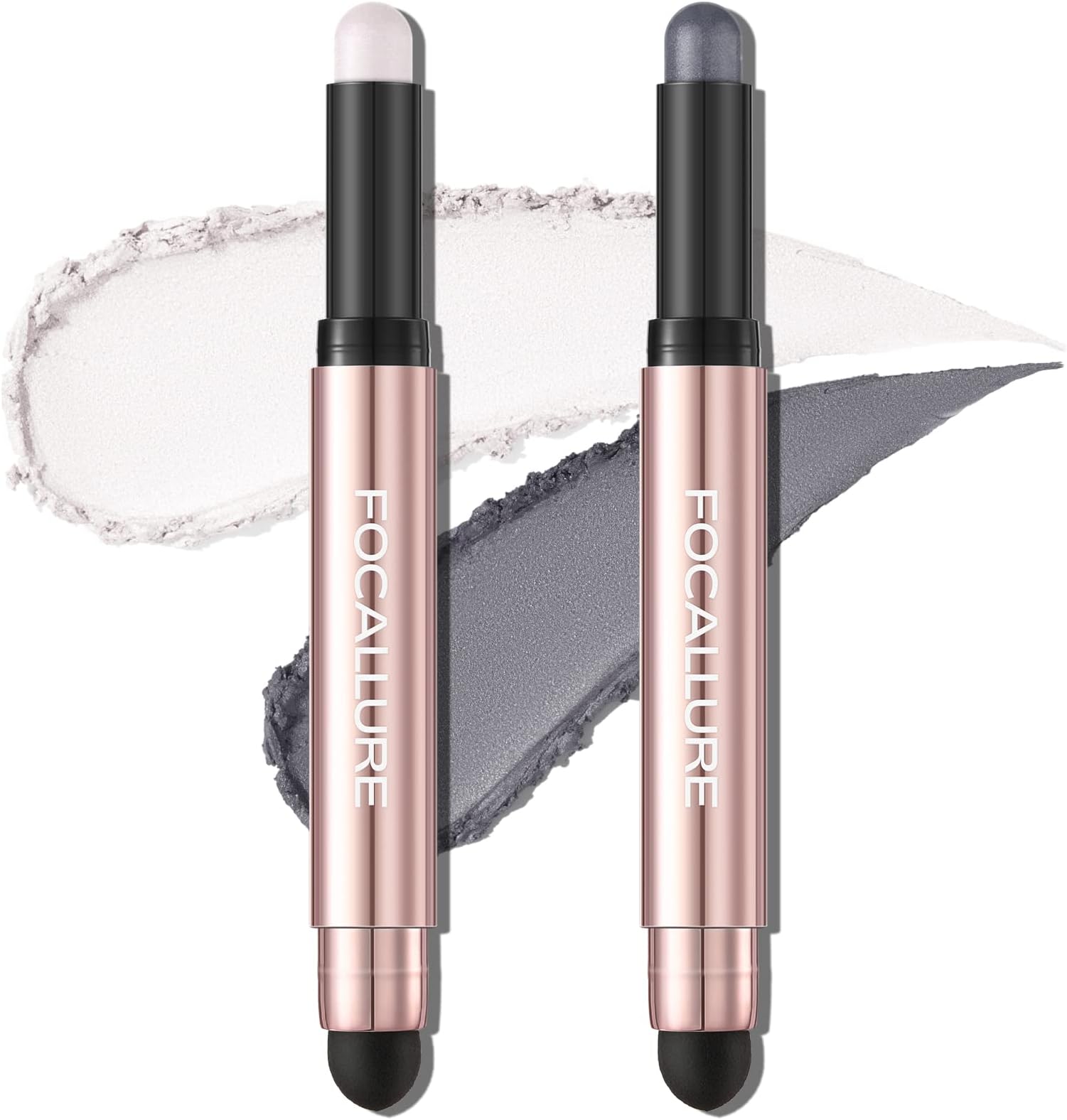 Amazon.com : FOCALLURE 2PCS No Crease Eyeshadow Stick,Shimmer and Matte ...