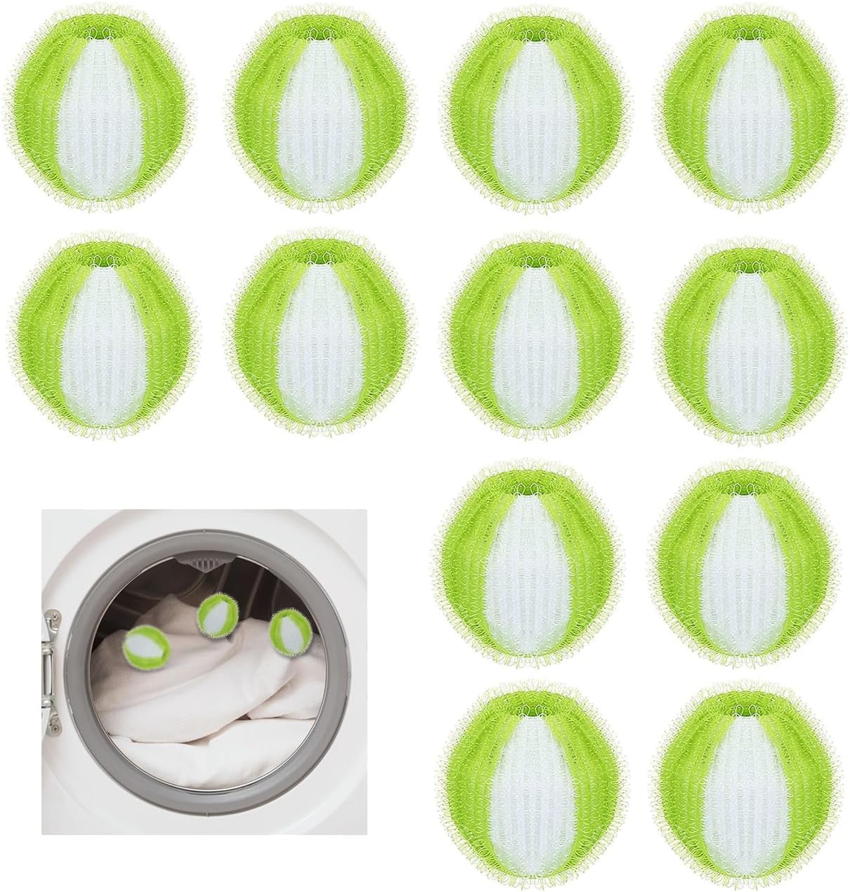 Amazon.com: 12Pcs Pet Hair Remover for Laundry,Effective Pet Dog Cat ...