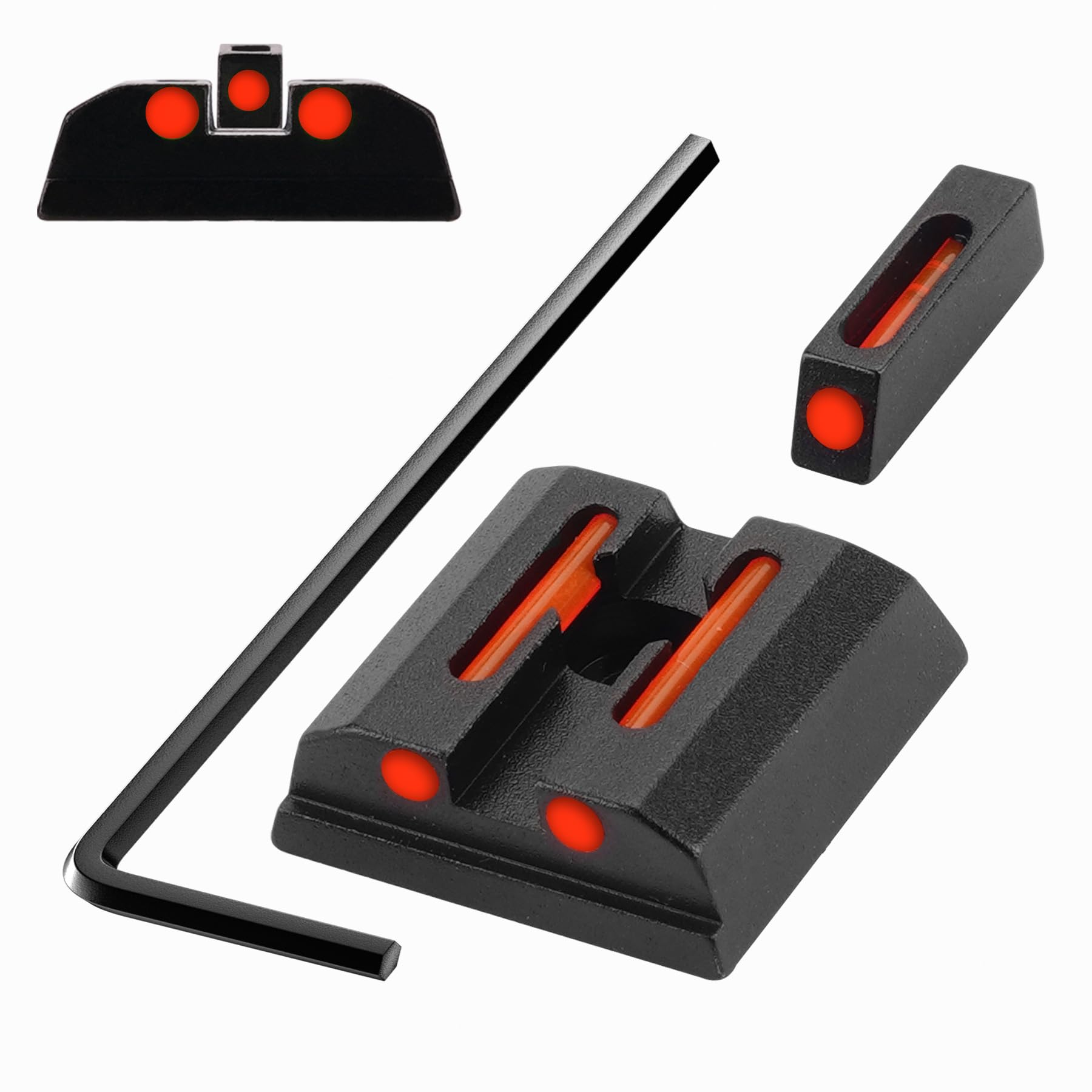 Snapklik.com : Fiber Optic Red Sights For Taurus G2C G2S G3 W/o PT111 ...