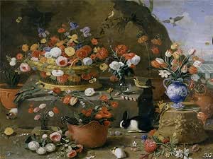 Amazon.com: Oil Painting 'Kessel The Elder Jan Van Bodegon De Flores ...