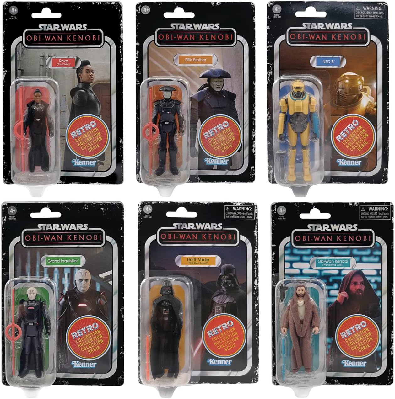 Star Wars Retro Collection 3.75 Inch Action Figure Wave 3 - Set of 6 ...