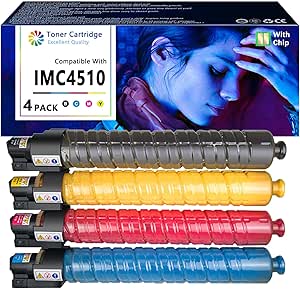 Amazon.com: DZNACE IMC4510 Toner Cartridges Compatible for Ricoh IMC 4510 842526 842529 842528 ...