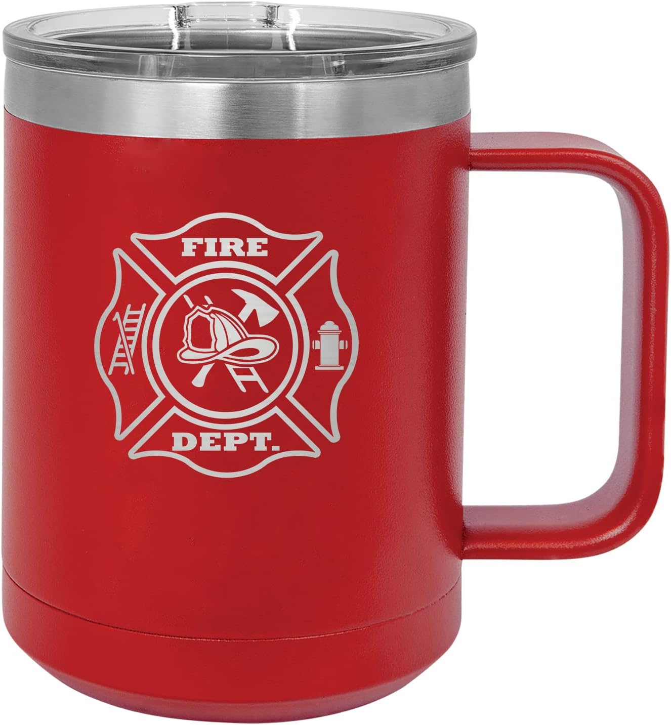 Amazon.com | Rogue River Tactical Red Firefighter Stainless Steel ...