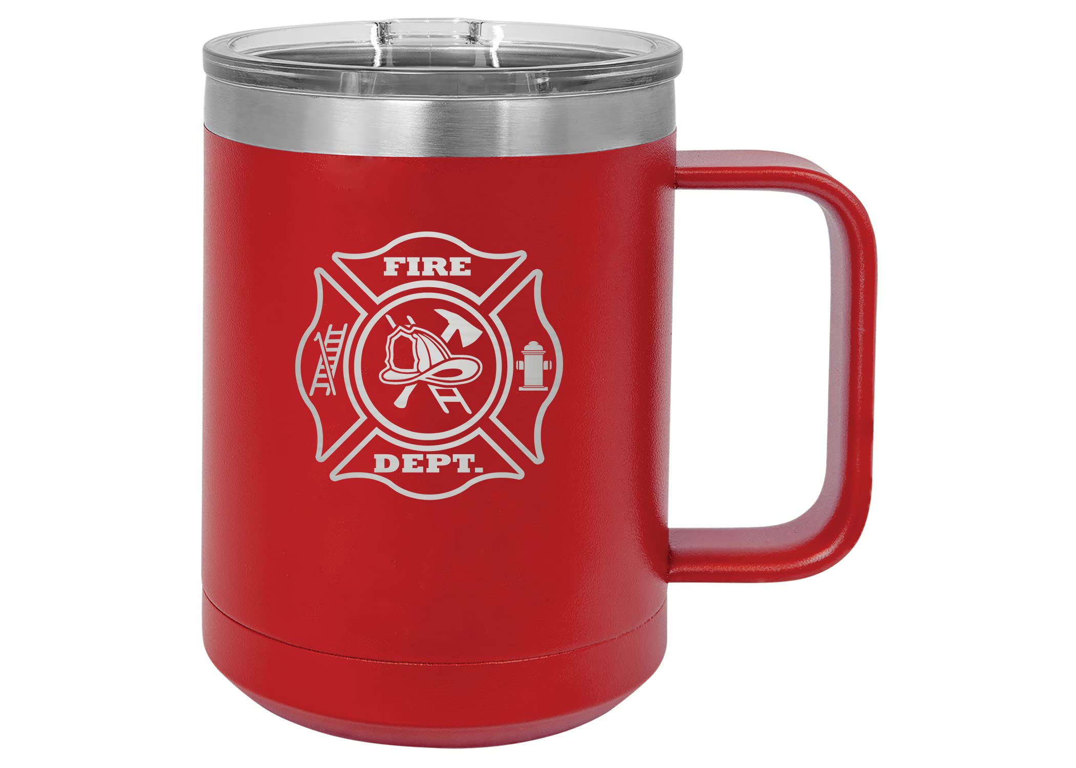 Amazon.com | Rogue River Tactical Red Firefighter Stainless Steel ...