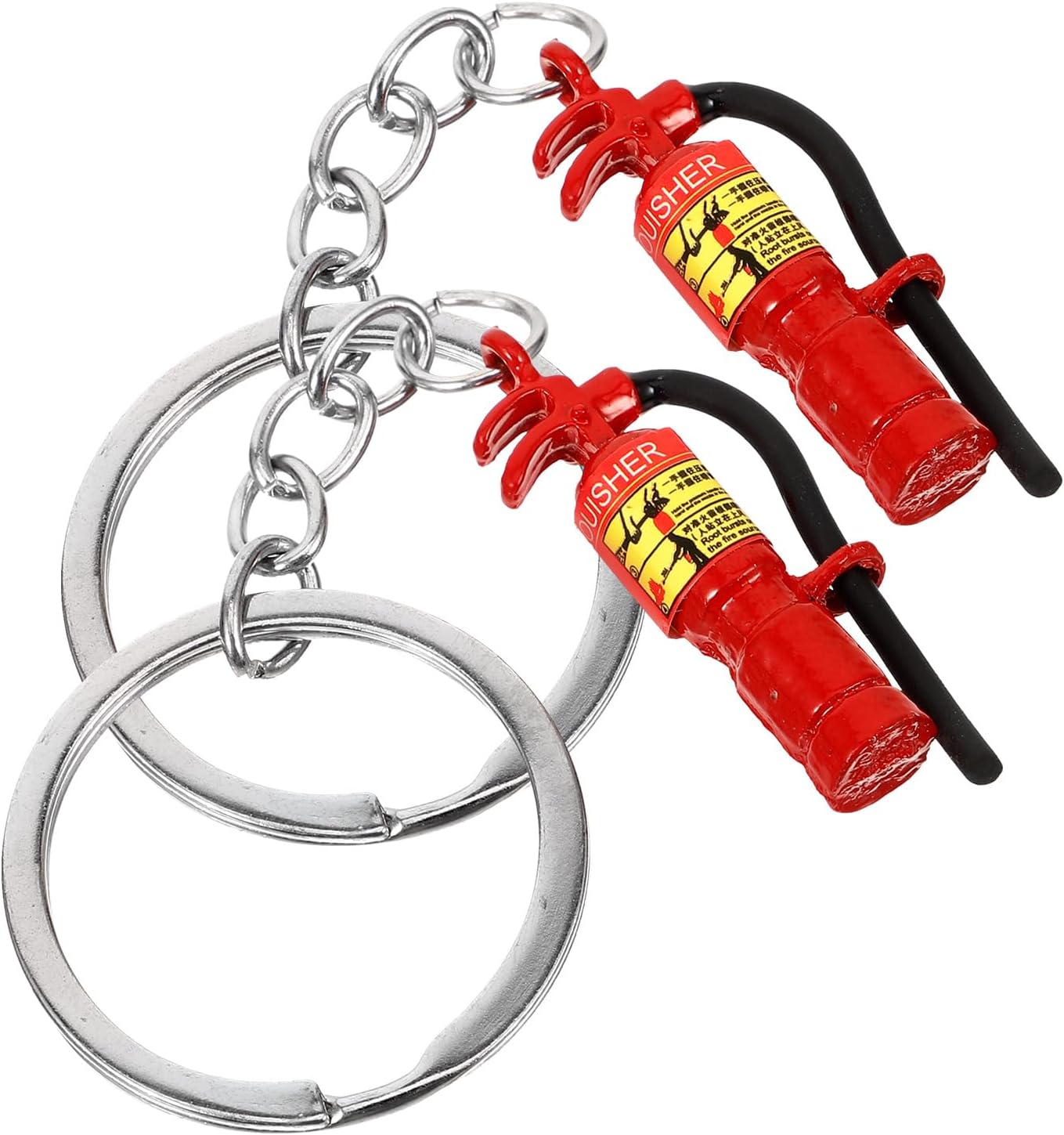 Amazon.com: LOGOFUN 2Pcs Mini Fire Extinguisher Keychain Tiny ...