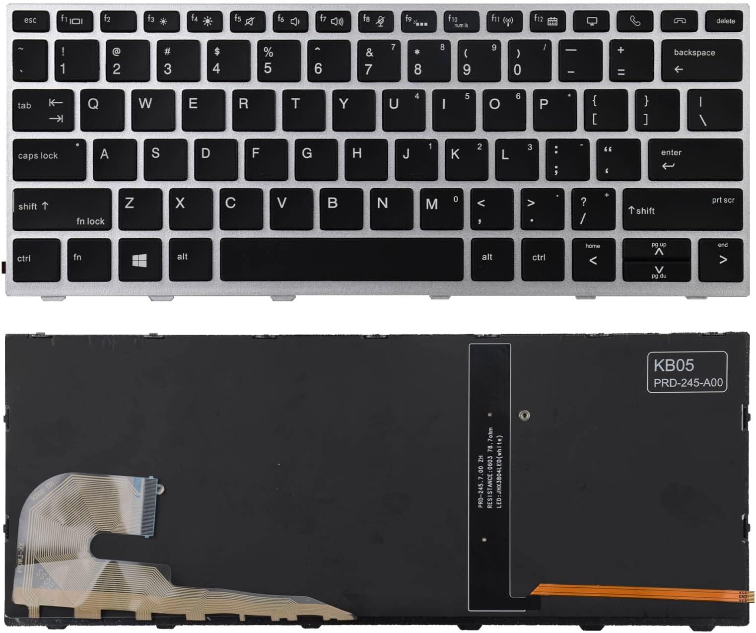 Amazon.com: SUNMALL Replacement KeyboardCompatible with HP EliteBook ...