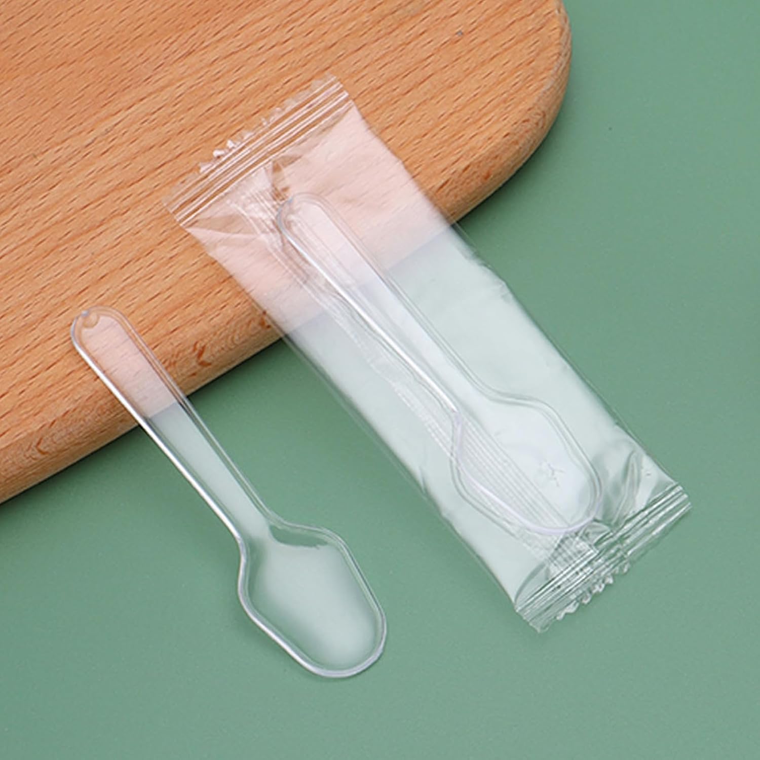 Amazon.com: 500 Disposable Mini Spoons - Yogurt & Dessert Spoons, Clear ...
