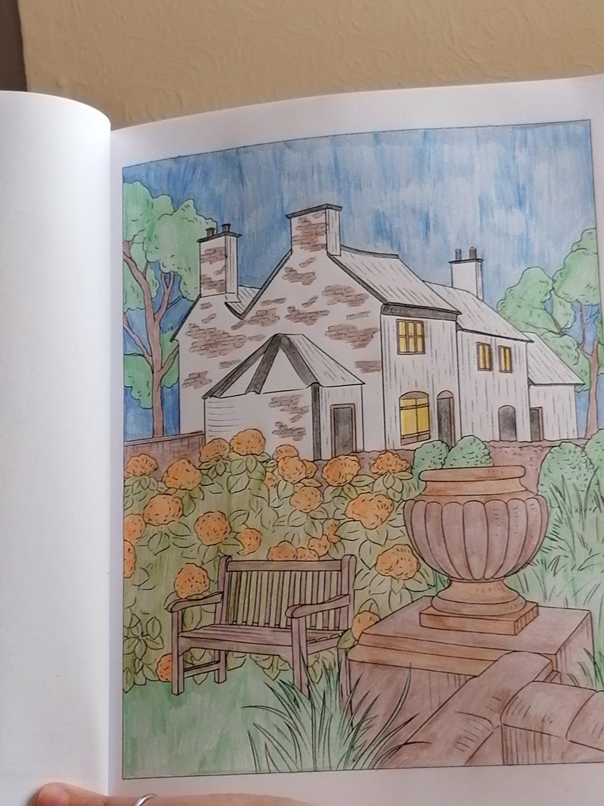 English Countryside Coloring Book: An Adult Coloring Book Featuring ...