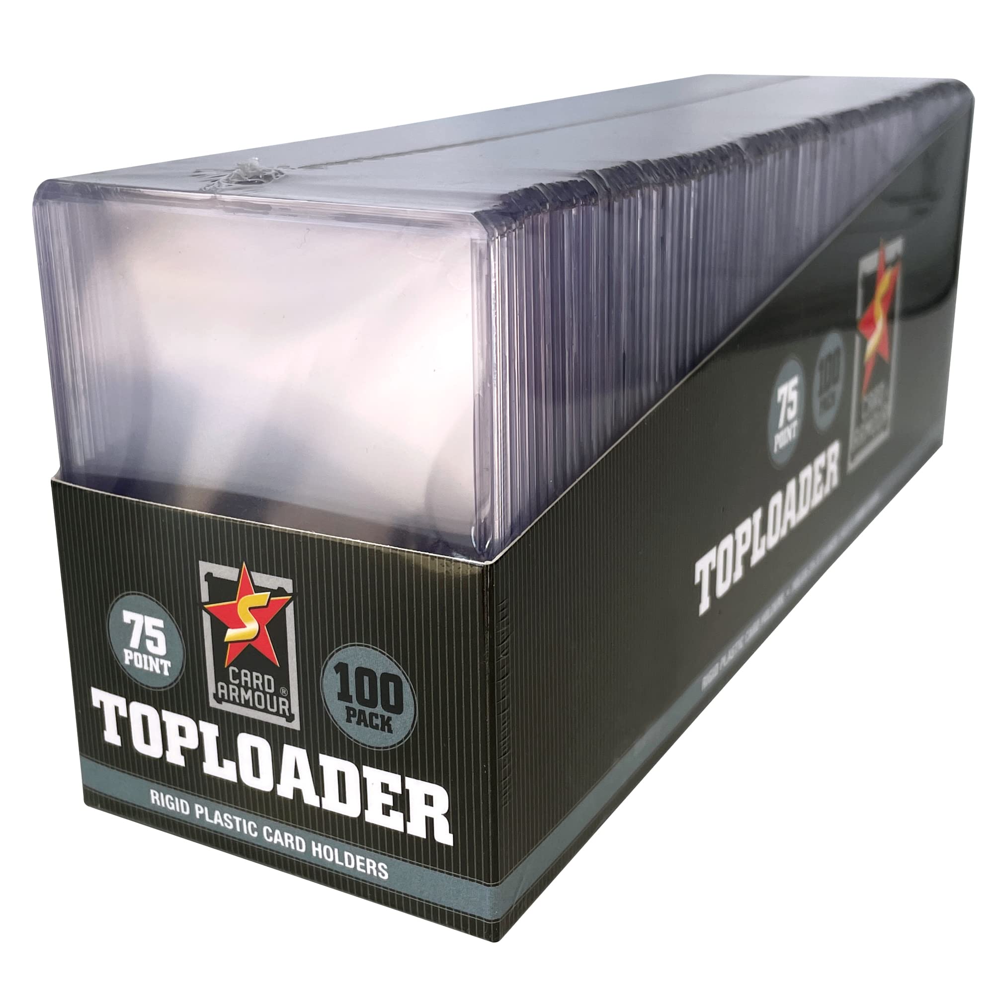 Card Armour 75pt Top loaders (100 Pack) Protection for Standard 3" x 4 ...