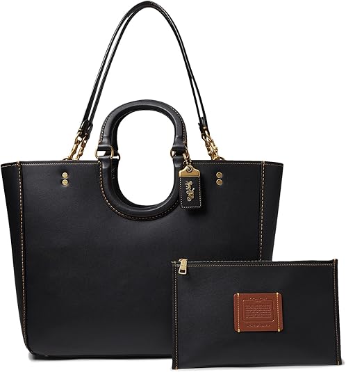 Amazon.com: Coach Glovetanned Leather Rae Tote Black One Size ...