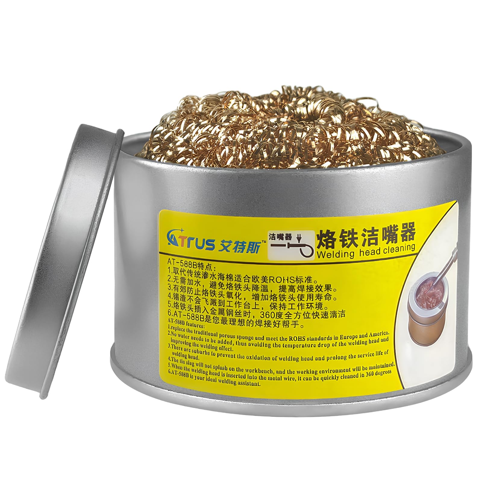 Snapklik.com : Soldering Iron Tip Cleaner Solder Tip Cleaning Wire Soft ...