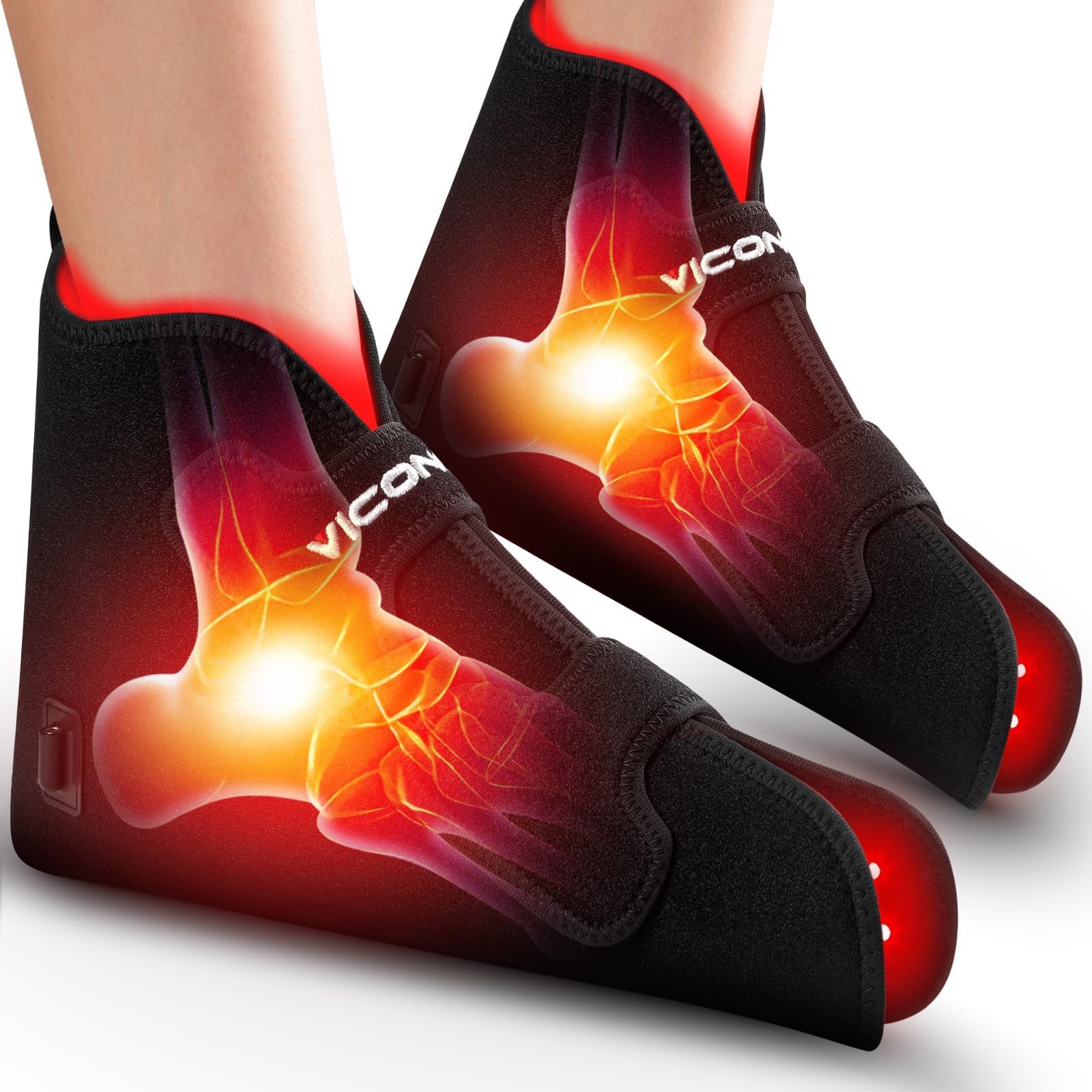 Amazon.com: Red Light Therapy Device for Foot Feet Pain Relief Slipper ...