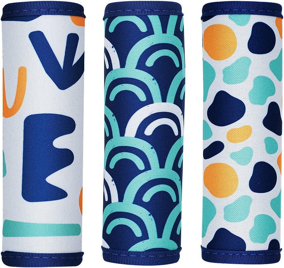 Amazon.com: 4pcs Luggage Handle Grips Wraps Soft Neoprene Detachable Luggage Handle Grip Covers ...