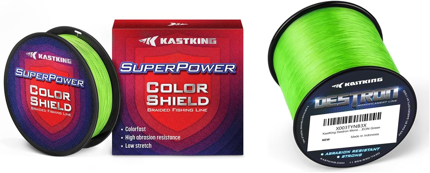 Amazon.com : KastKing Superpower ColorShield Braided Fishing Line ...