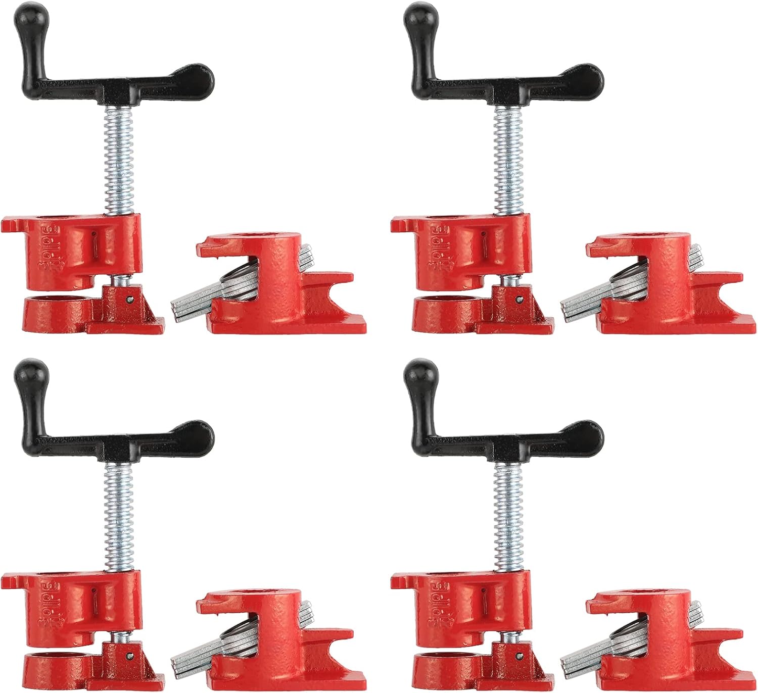 Acymner Wood Gluing Pipe Clamp Set | 3/4" Heavy Duty Woodworking Cast ...