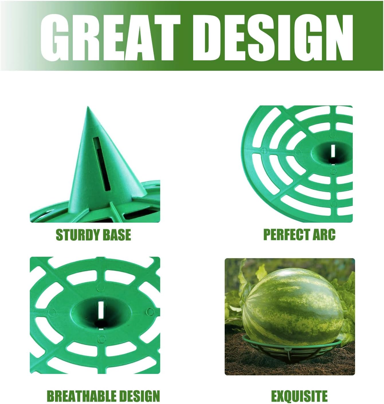Buy Laozai 8 Packs Melon Cradle,Strawberry Supports, Plant and Garden ...