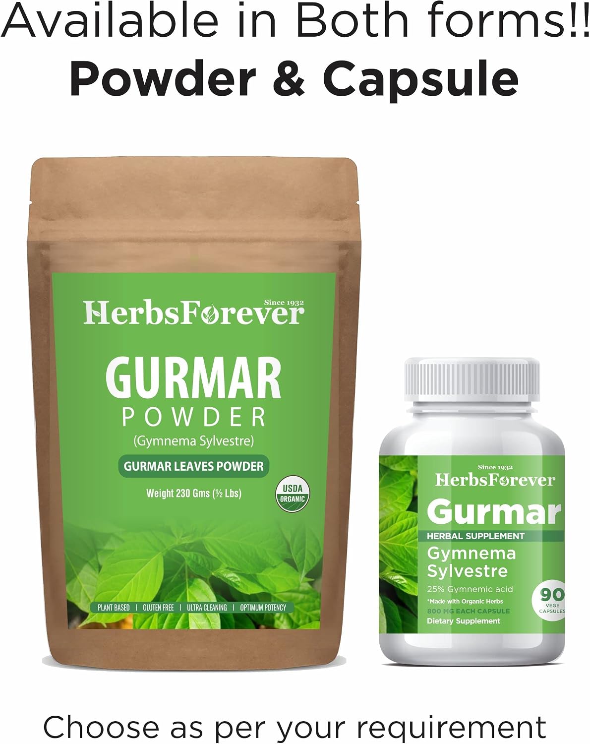 Herbsforever Cápsulas Gurmar Gymnema Sylvestre Relación de extracto ...