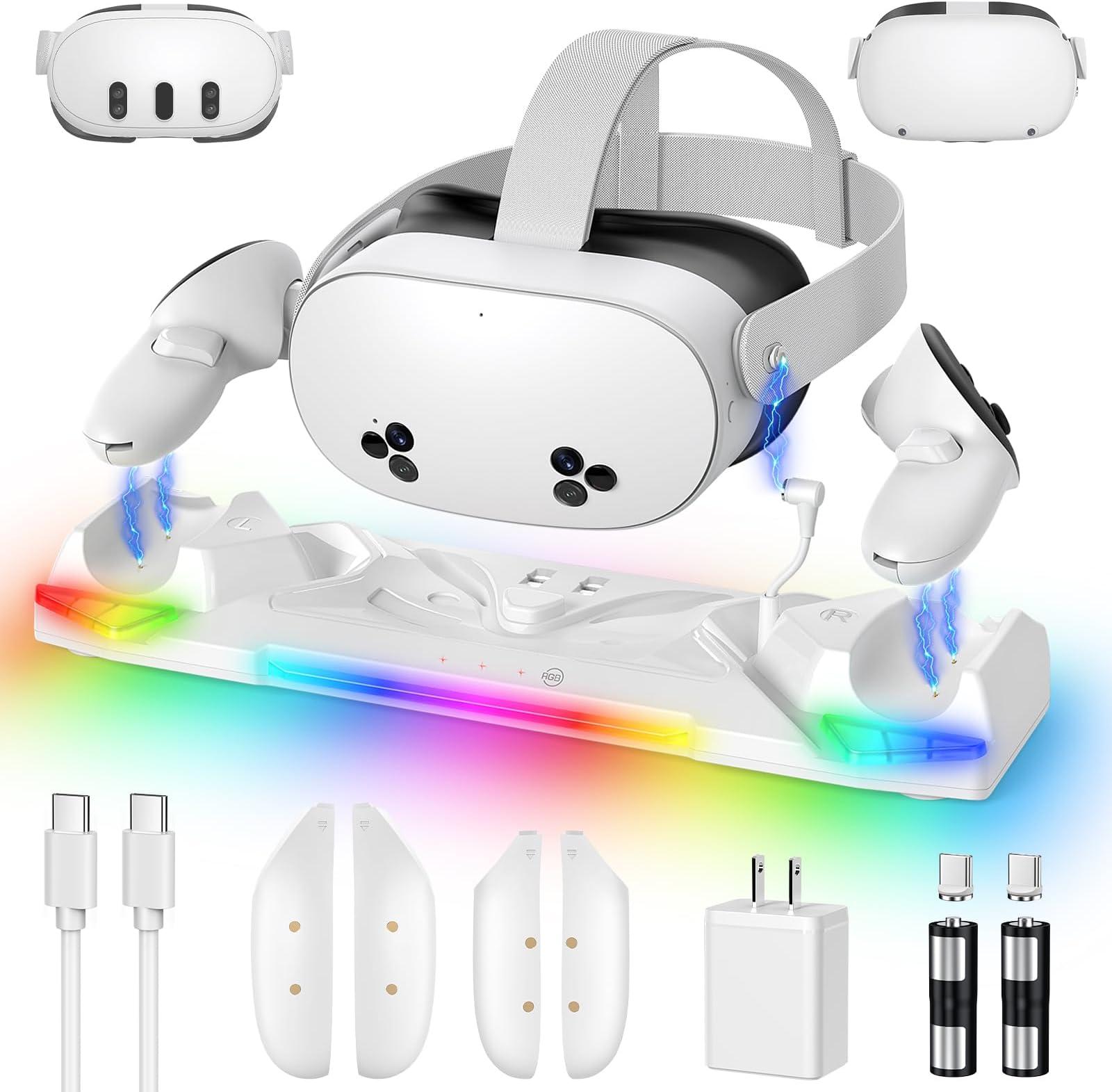 Amazon.com: Hurra Charging Dock for Meta Quest 2, VR Charging Station ...