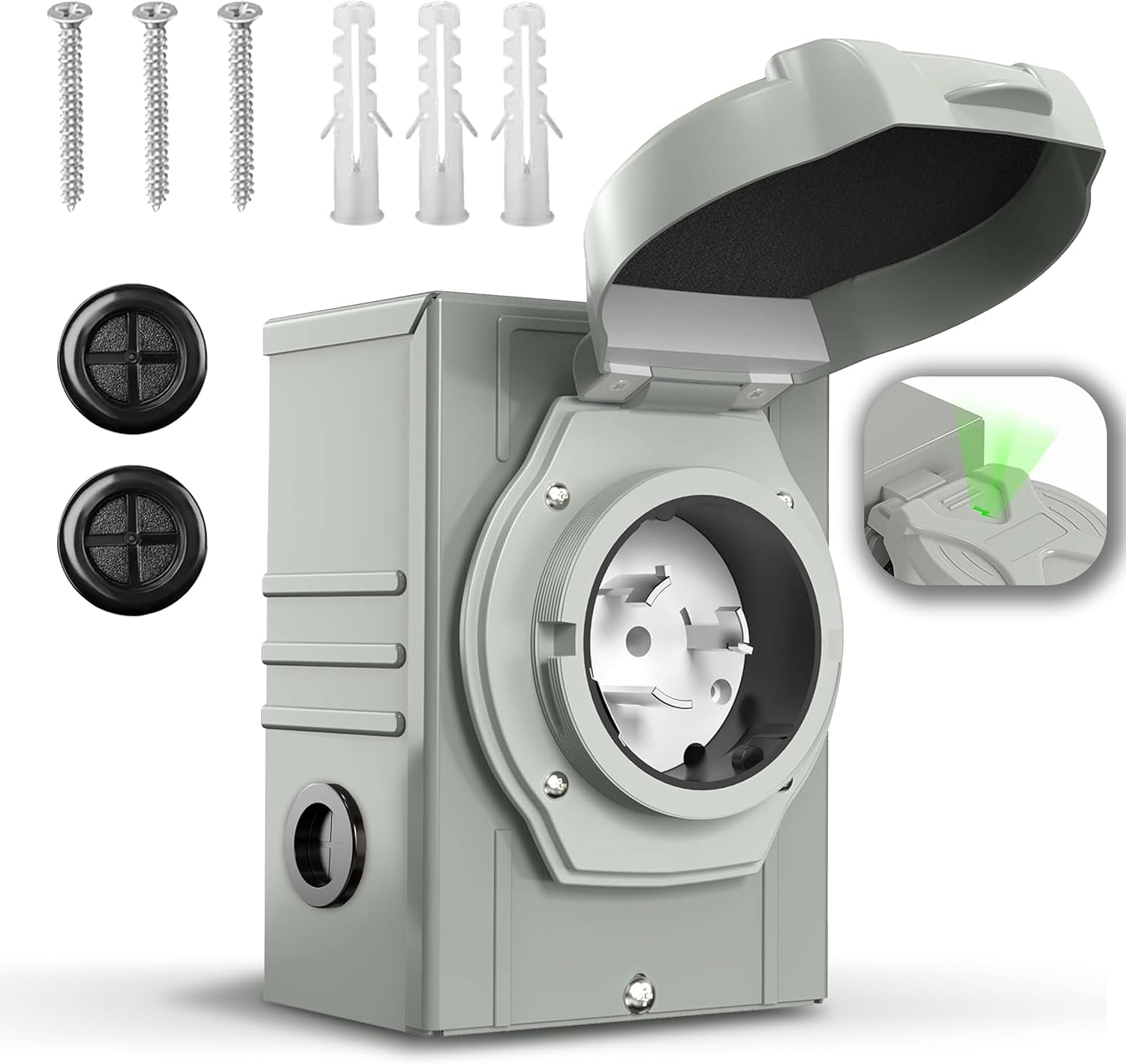 Amazon.com : NEMA SS2-50P Power Inlet Box, 50 Amp Generator Inlet Box ...