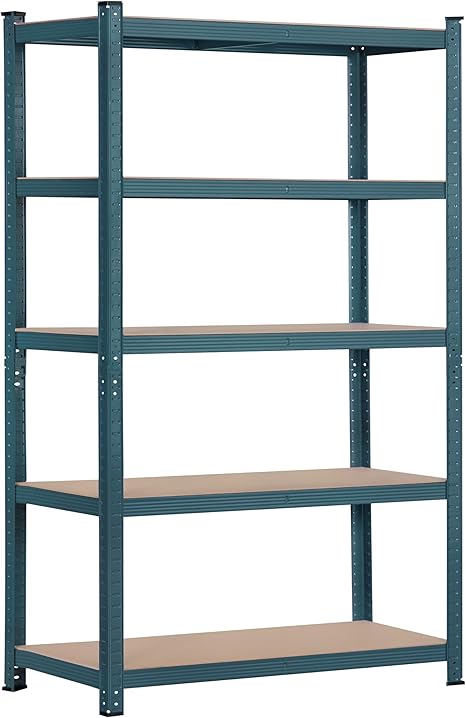 Amazon.com: Topeakmart 5-Tier Utility Shelves, Metal Storage Shelves ...