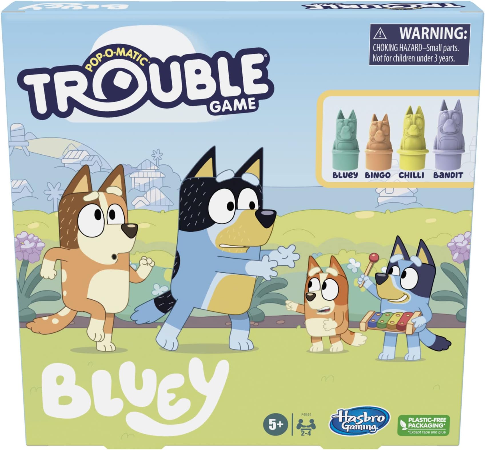 Trouble: Bluey Edition Board Game, Fun Game for Kids Ages 5 and Up ...