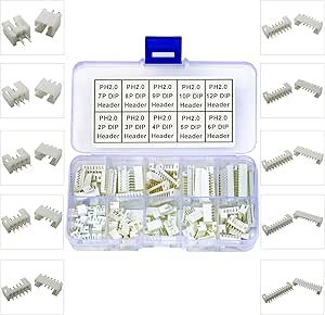 Amazon.com: Kidisoii JST Connector Kit, PH2.0 DIP Header Jst 2mm Pitch IC Socket Plugs Adapter ...
