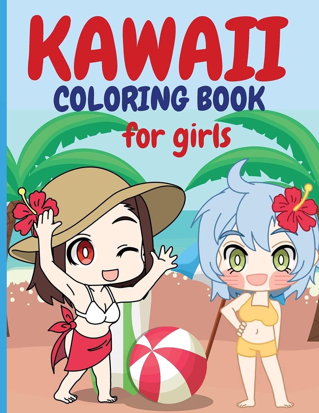 Kawaii Coloring Book For Girls Chibi Girls Coloring Book Kawaii ...