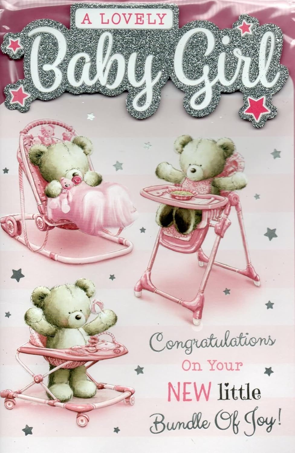 Amazon.com : Congratulations On The Birth of Your Daughter Baby Girl ...