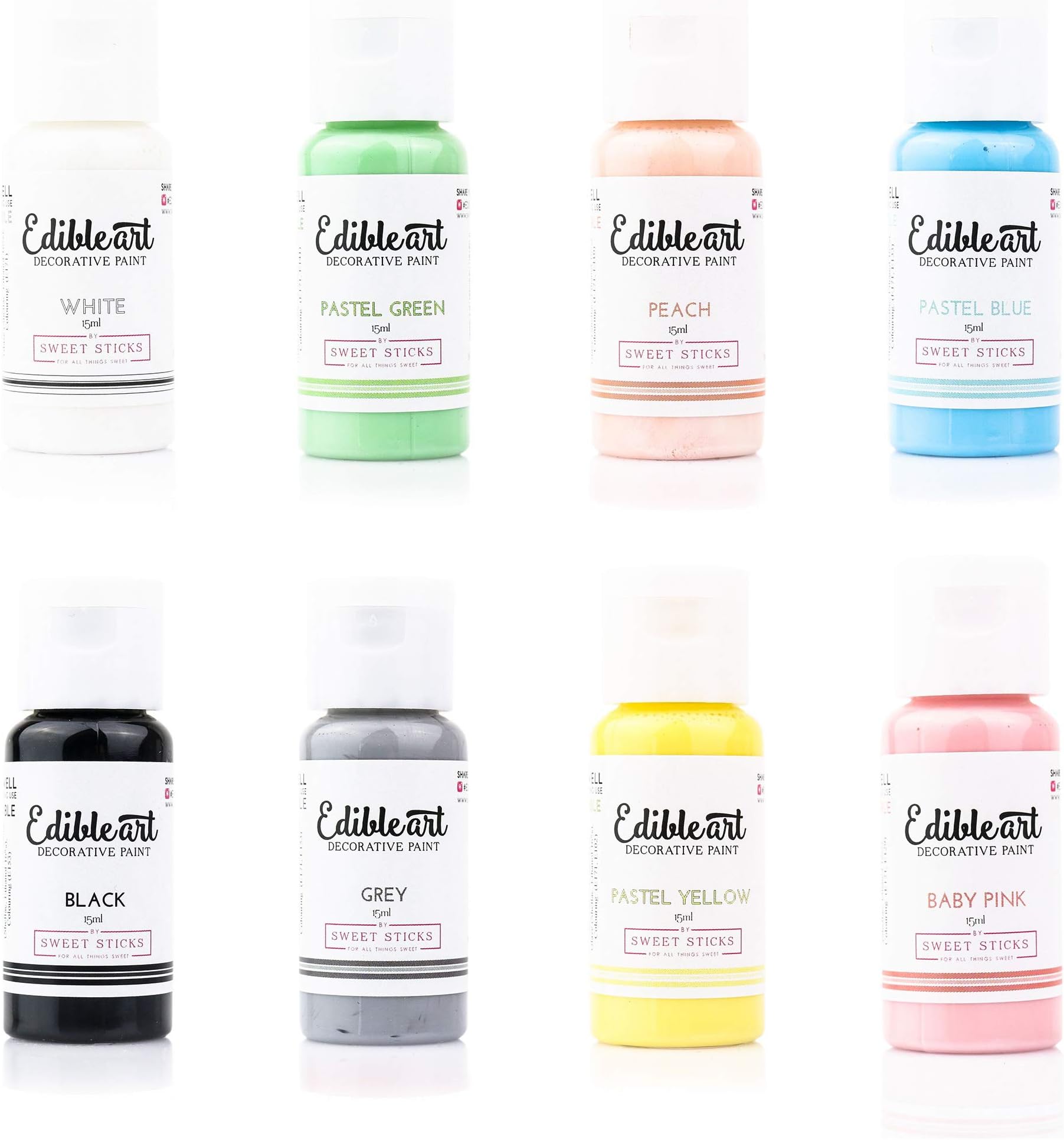 Amazon.com : Sweet Sticks Edible Art Decorative Cake Paint 0.5 Ounce ...