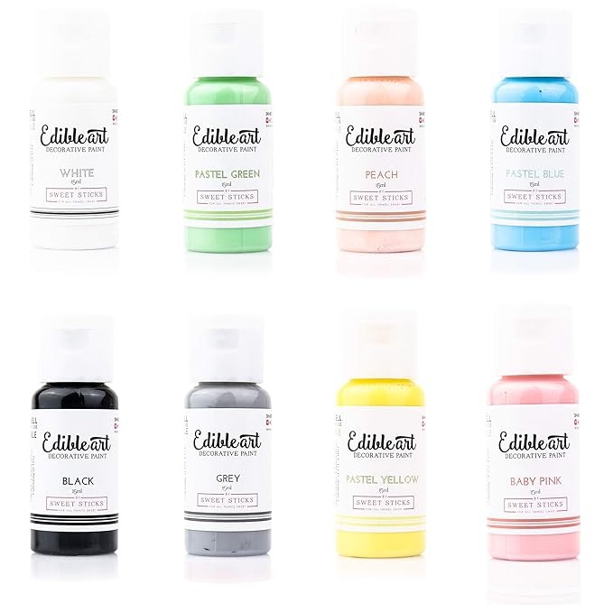 Amazon.com : Sweet Sticks Edible Art Decorative Cake Paint 0.5 Ounce ...