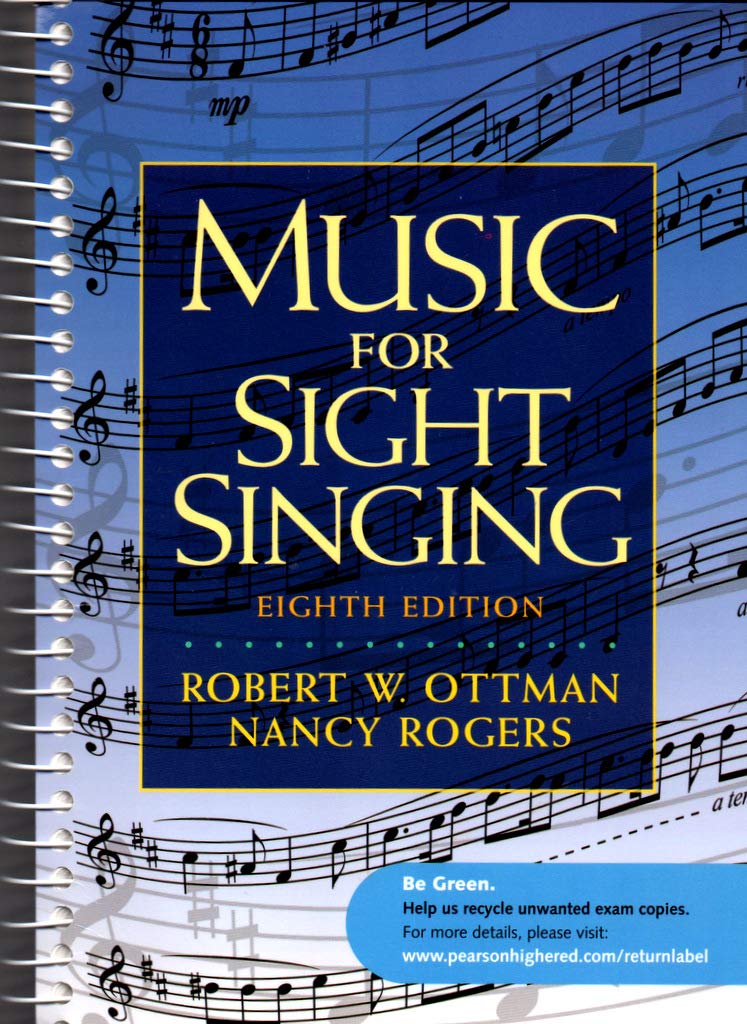Exam Copy for Music for Sight Singing: Robert, Ottman: 9780205760077 ...
