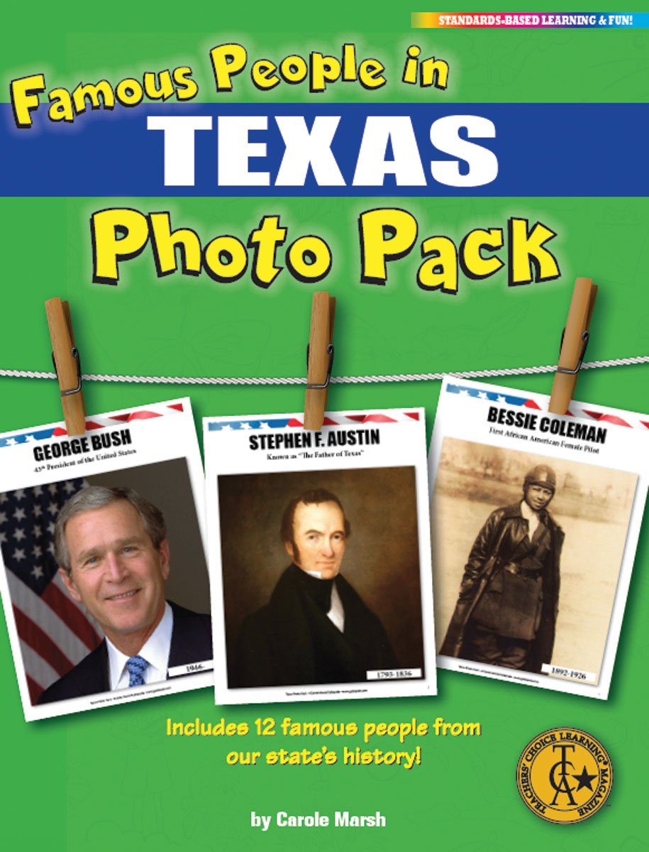 Famous People from Texas Photo Pack (Texas Experience): Gallopade ...
